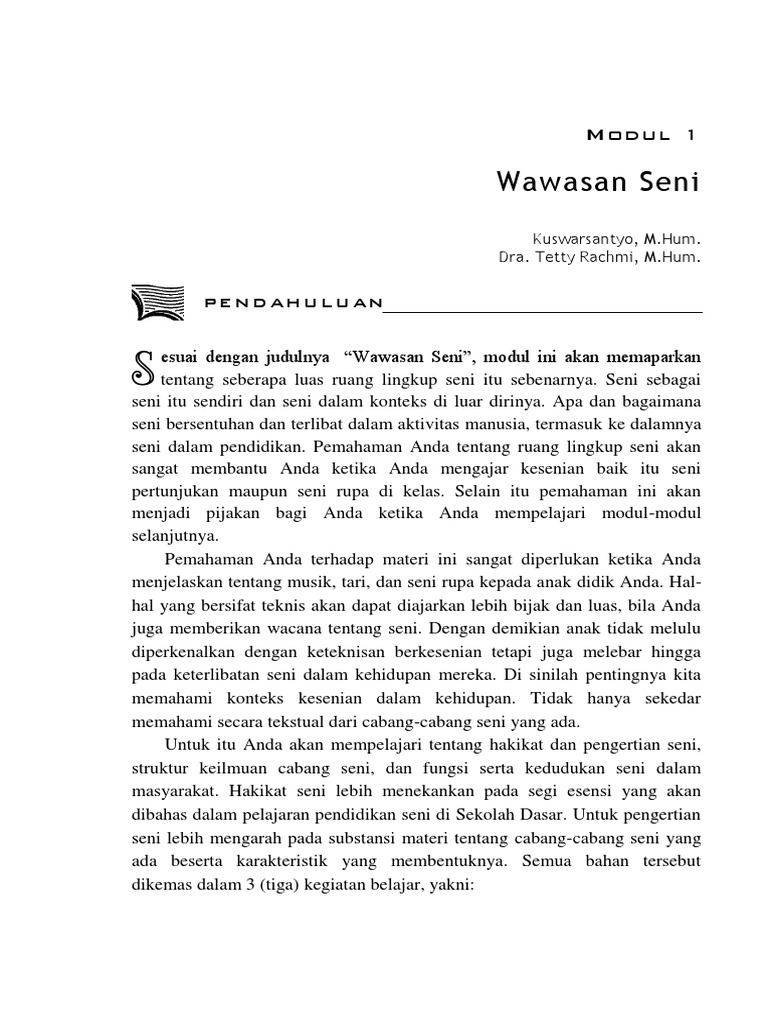 Seni Materi | PDF | Ilmu Sosial | Filsafat