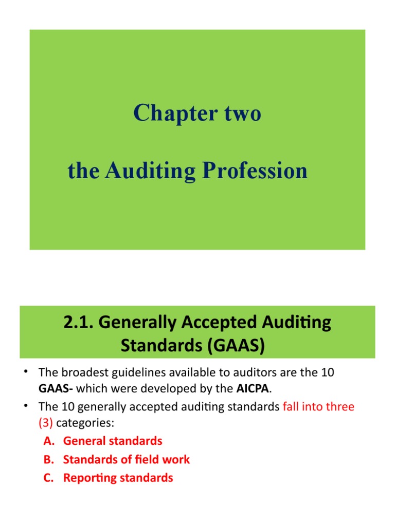 Audit 1 Chapter 2 | PDF | Audit | Certified Public Accountant