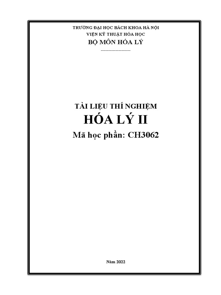 Huong Dan HLII - CH3062 - 6bai - 2022 | PDF