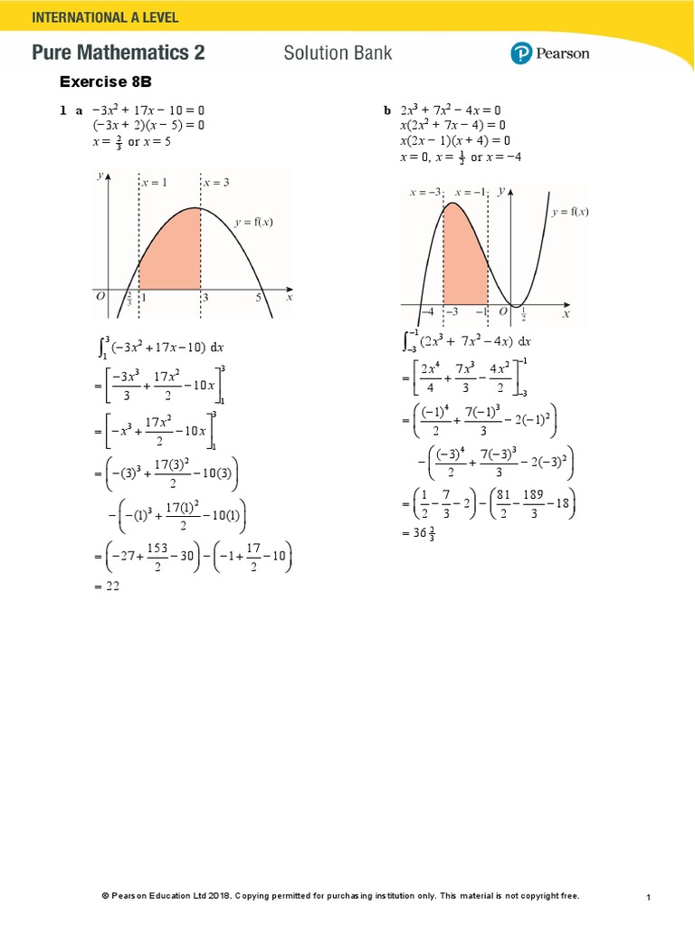 Ial Maths Pure 2 Ex8b | PDF | Freedom Of Expression Law | Law