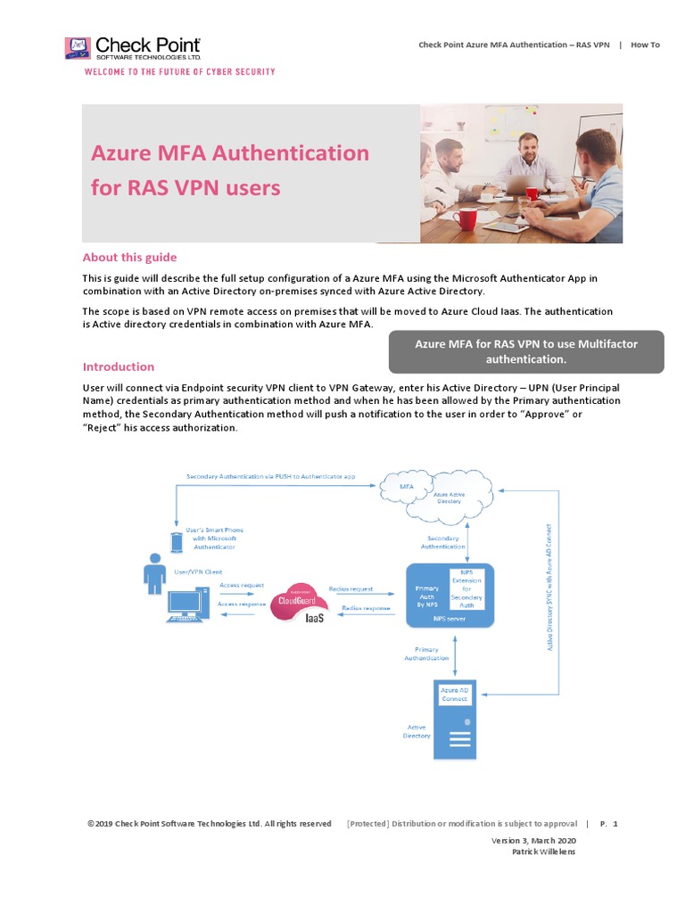 Azure MFA Authentication For RAS VPN Users: About This Guide | PDF | Active Directory | Radius