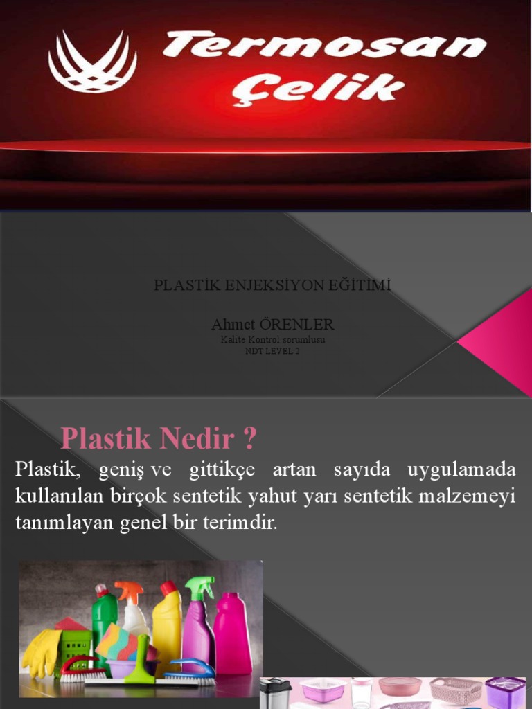 Plastik Enjeksiyon Sunum | PDF