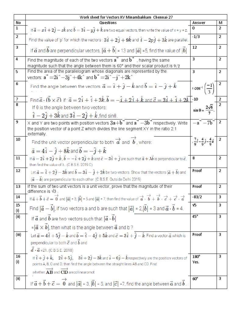 Vector XII | PDF | Euclidean Vector | Area