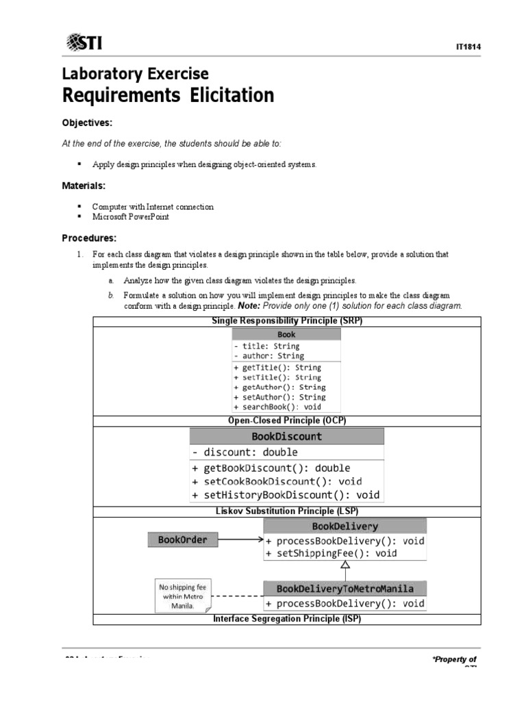 Requirements Elicitation: Laboratory Exercise | PDF | Design | Computing