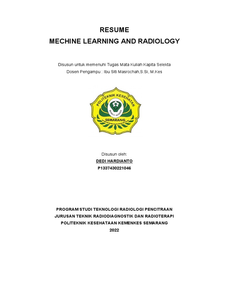 221046-DEDI HARDIANTO-TUGAS UAS Kapita Selekta - MACHINE LEARNING | PDF