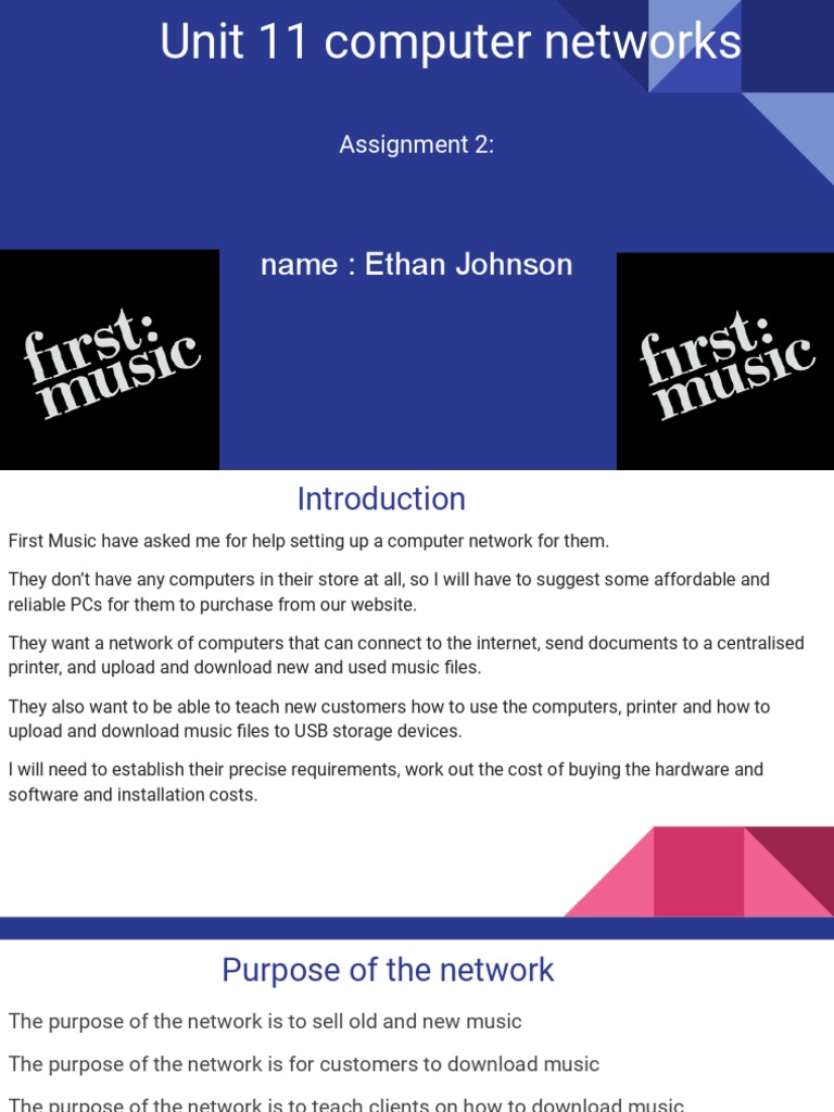 Unit 11 Computer Networks - Assignment 2 - Ethan Johnson | PDF ...