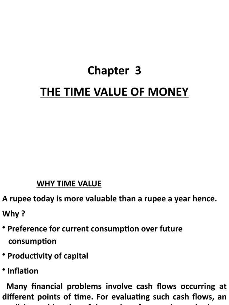 Chapter 3 Time Value of Money | PDF | Present Value | Time Value Of Money