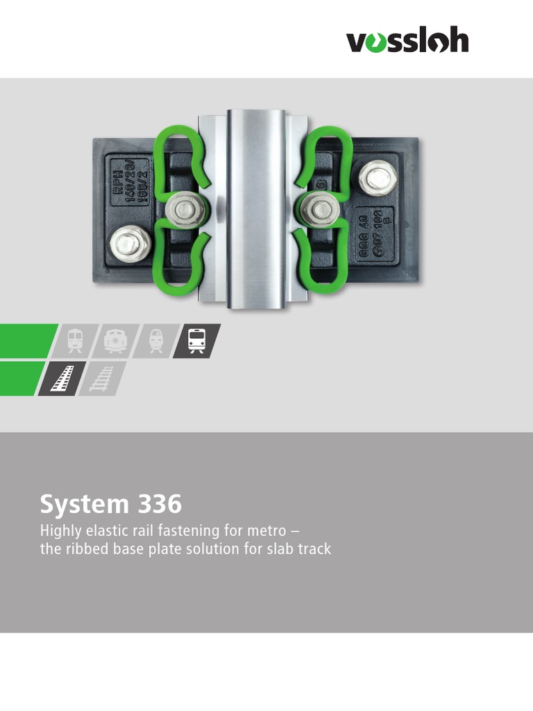 System 336 - Highly elastic rail fastening solution | PDF | Rail ...
