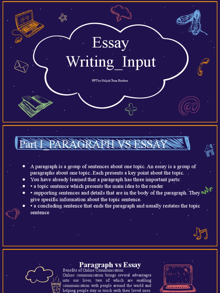 Essay Writing - Input: PPT by Gülşah Tuna Herdem | PDF | Essays ...