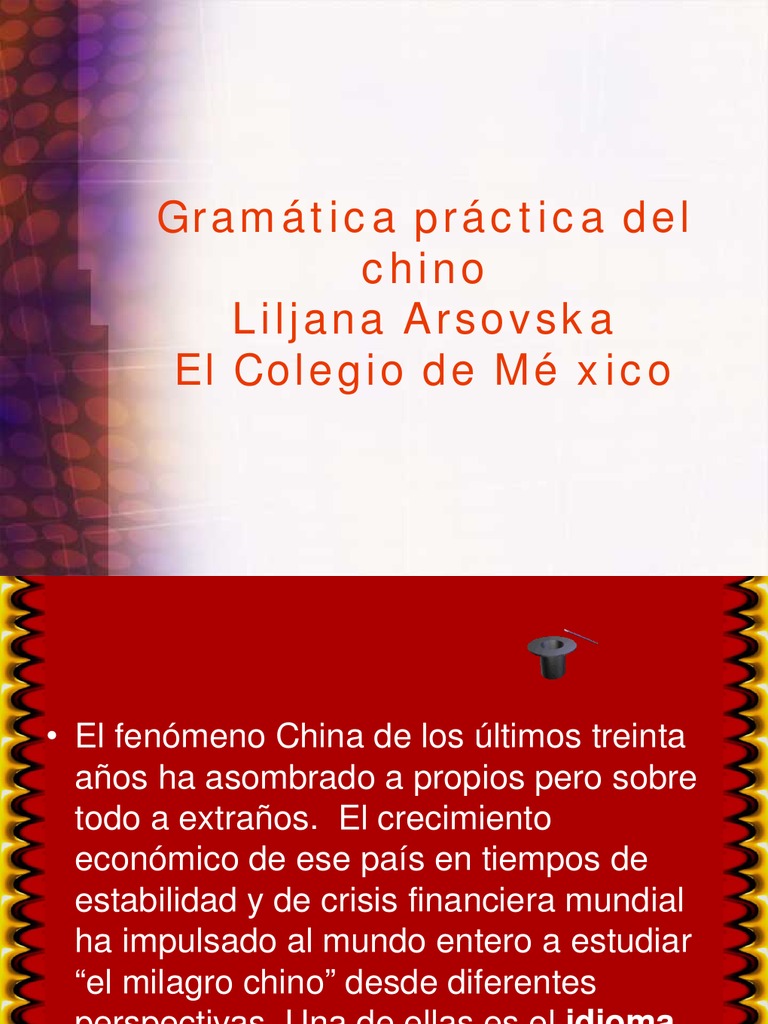 Chines - Gramatica Practica | PDF | Predicado (Gramática) | Palabra
