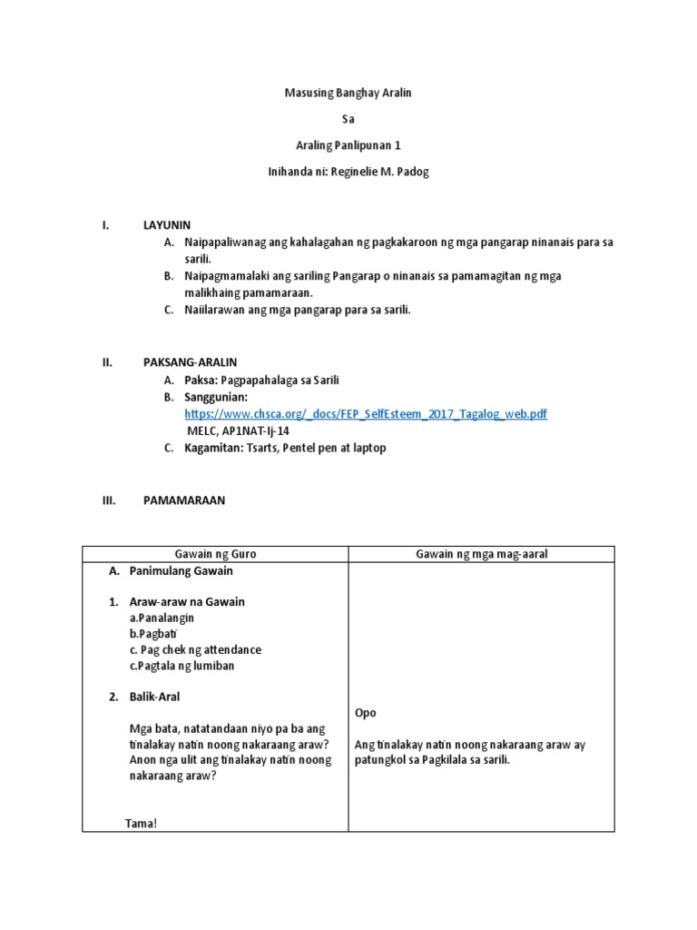 Detailed Lesson Plan-Social Studies | PDF