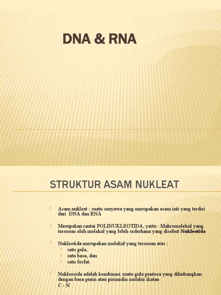 Materi Genetik (Dna & Rna) | PDF