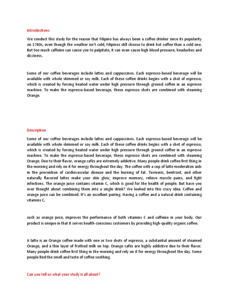 Introductions | PDF | Coffee | Drink