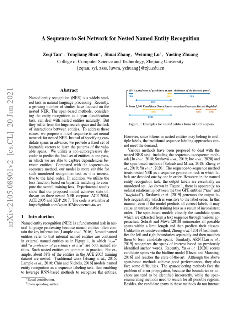 A Sequence-to-Set Network For Nested Named Entity Recognition | PDF | Data Compression ...