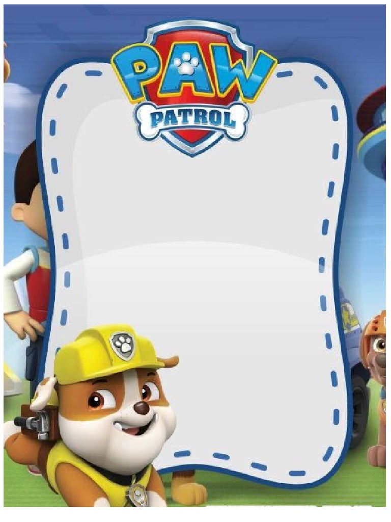 Caratula Paw Patrol | PDF