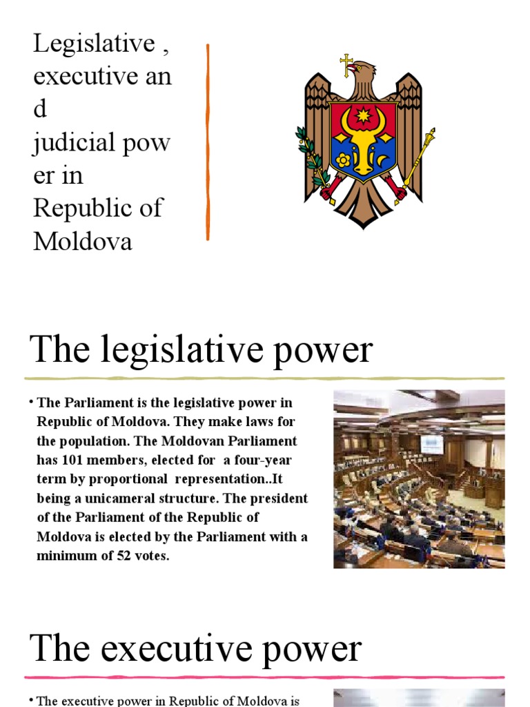 The Legislative, Executive and Judicial Power in RM | PDF
