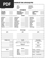 Deadlands - Character Sheet (Fillable 2) | PDF