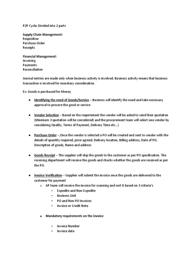 P2P Accounts Payable Interview Q&A | PDF | Accounts Payable | Debits ...