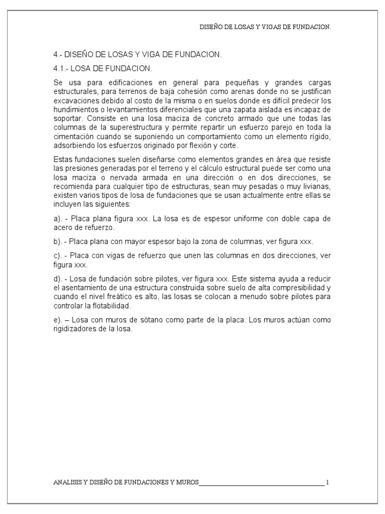 Tema 03 - Vigas y Losas de Fundacion (25% Evaluacion) | PDF | Viga (Estructura) | Elasticidad ...