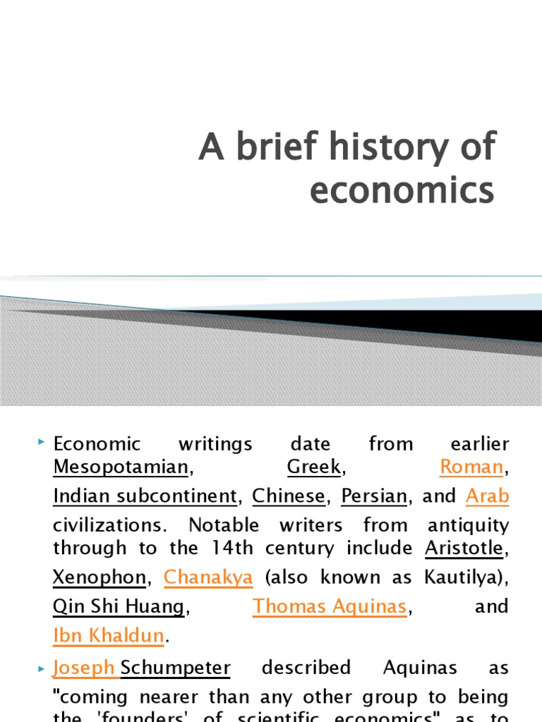 History of Economics | PDF | Economics | Neoclassical Economics