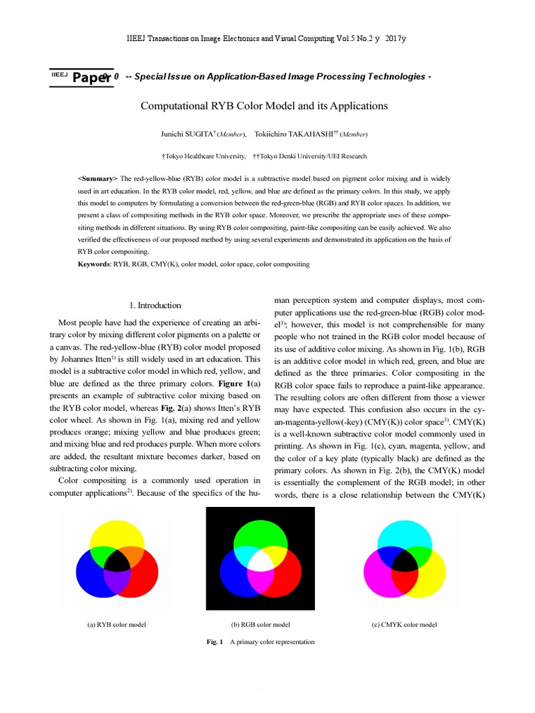 Computational RYB Color Model and Its Applications | PDF | Rgb Color ...
