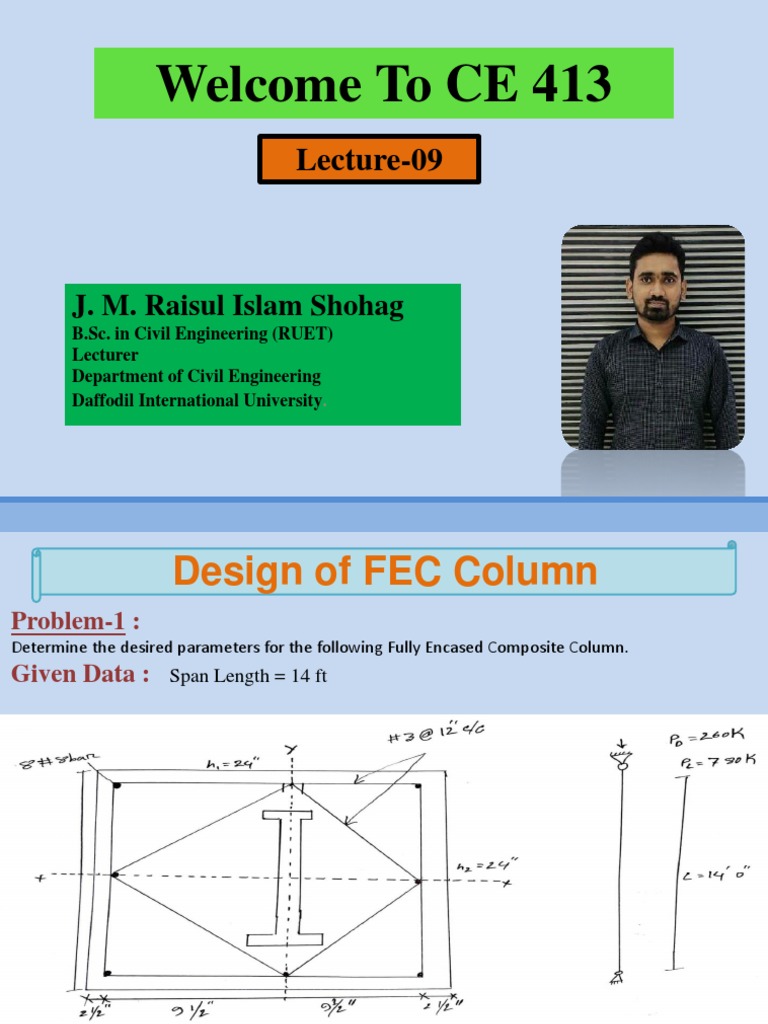 Welcome To CE 413: Lecture-09 | PDF | Strength Of Materials | Building ...