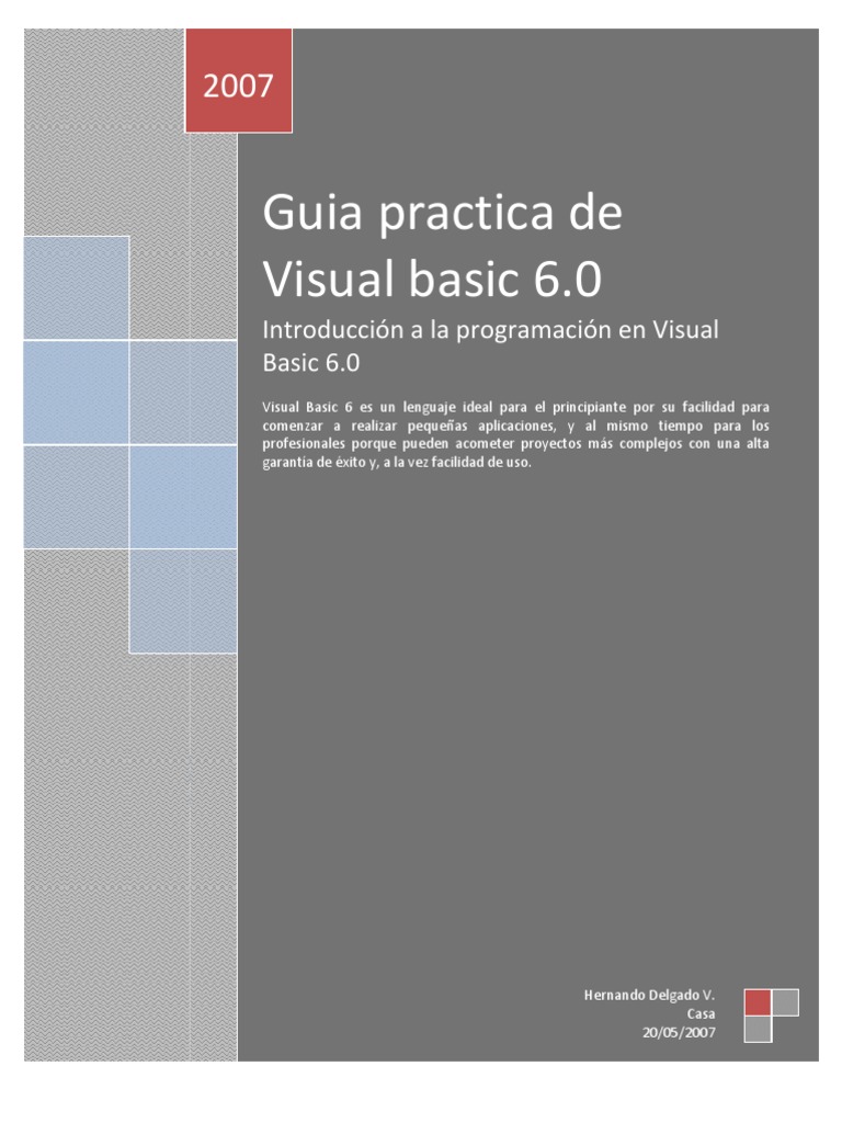 Guia Practica de Visual Basic 6.0 | PDF | Básico | Ventana (informática)
