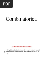 Permutari. Aranjamente. Combinari. Probabilitati | PDF