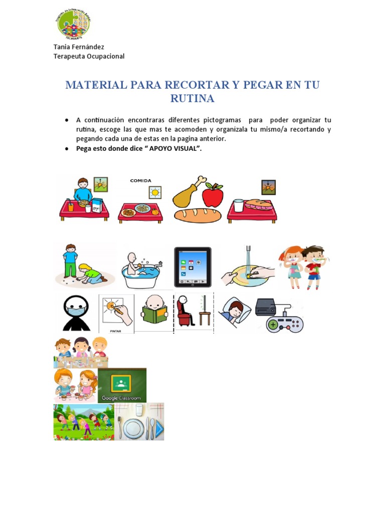 Para Recortar y Pegar en Rutina | PDF