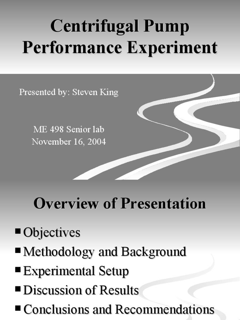 Centrifugal Pump Performance Experiment | PDF | Pump | Classical Mechanics