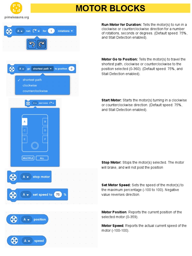 Lego Spike Blocks | PDF