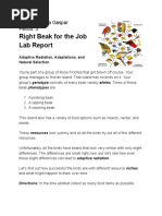 14 Answer Key Beaks of Finches Lab | PDF | Adaptation | Natural Selection