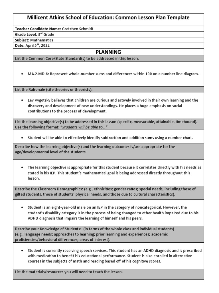 Eled Sped Lesson Plan | Download Free PDF | Individualized Education Program | Learning