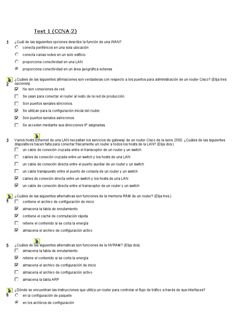 Ccna2 Tema1 | PDF | Enrutador (Computación) | Conmutador de red