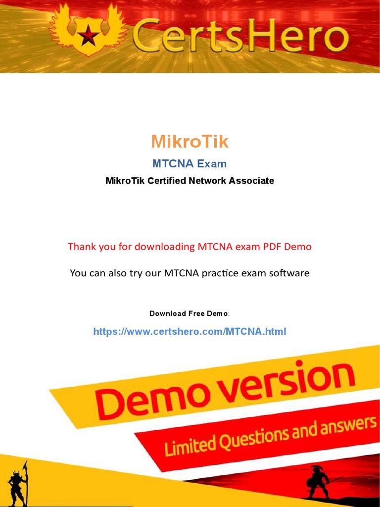 Mikrotik: Mtcna Exam | PDF | Ip Address | Osi Model