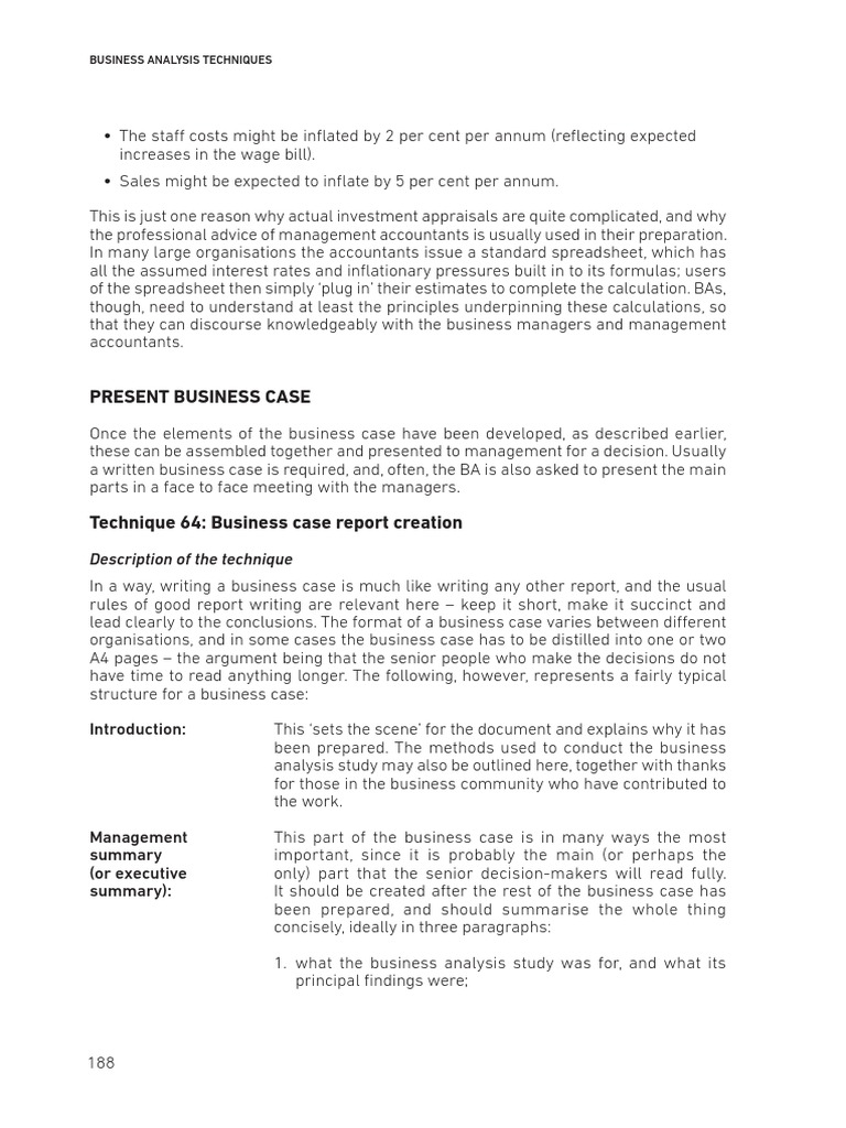 Example of Business Case Report | PDF | Capital Budgeting | Economies