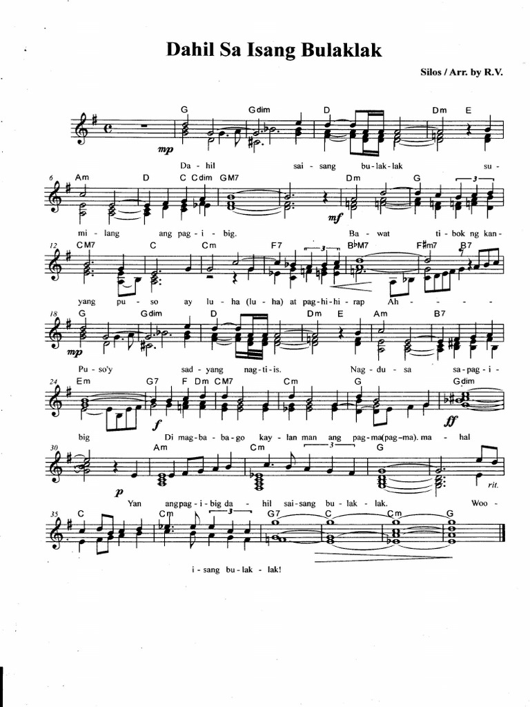 Dahil Sa Isang Bulaklak | PDF