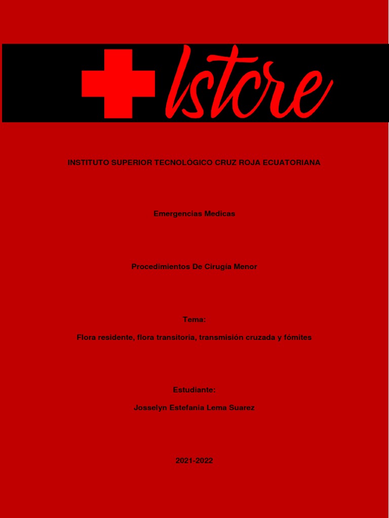 Flora Residente, Flora Transitoria, Transmisión Cruzada y Fómites | PDF ...