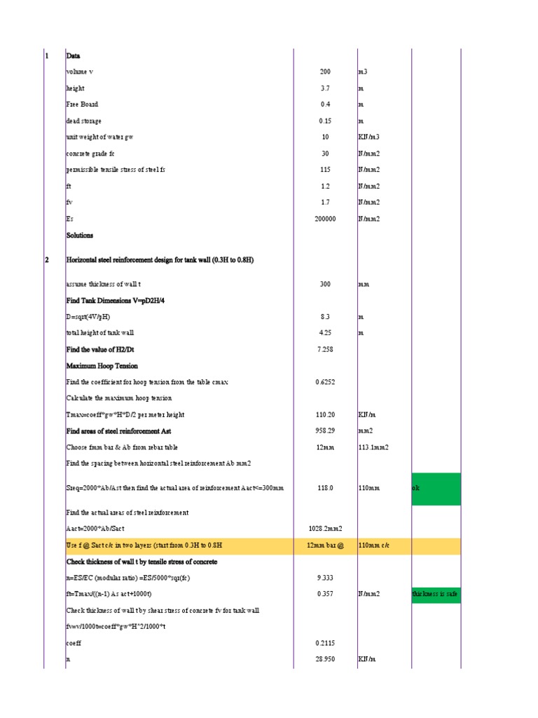 Design of 200m3 Tank | PDF | Mechanical Engineering | Building Technology
