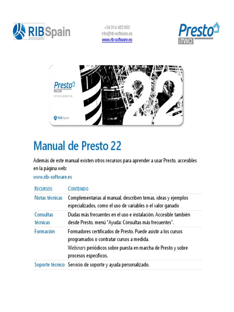Manual de Presto 2022 | PDF