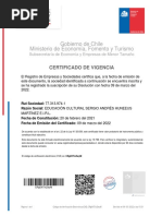 Certificado de Vigencia Empresa | PDF