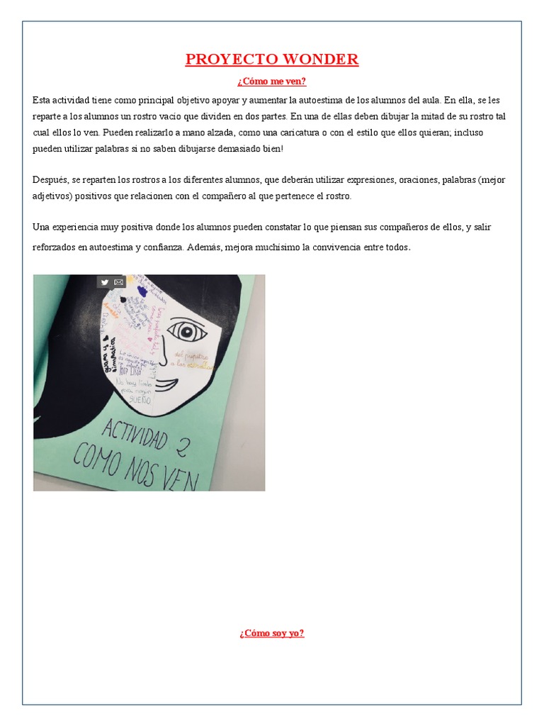 Proyecto Wonder | PDF