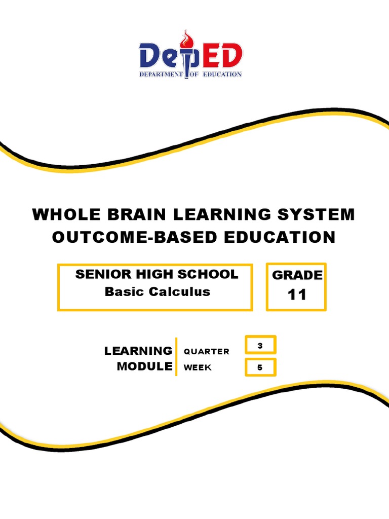 Self Learning Module Basic Calculus q3 Week5 | PDF | Derivative ...