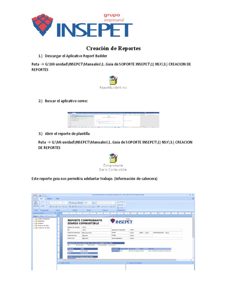 Manual Creación de Reportes | PDF | SQL | Bases de datos