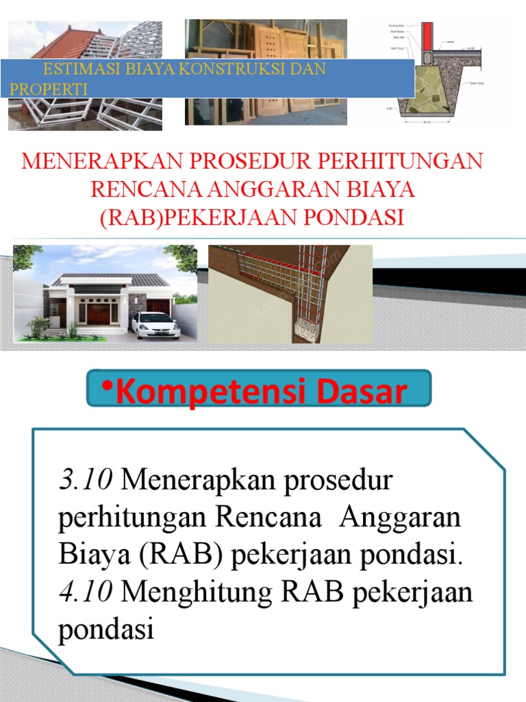 RAB Pekerjaan Pondasi Batu Belah | PDF