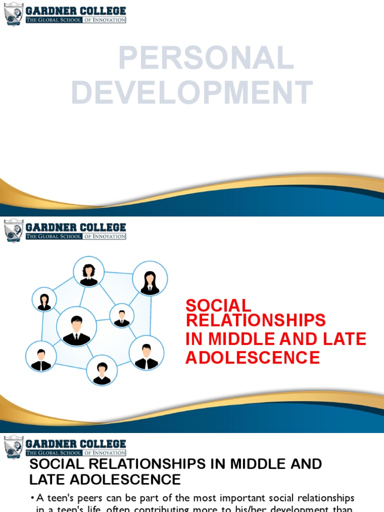 Lesson 8 - Social Relationships in Middle and Late Adolescence | PDF ...