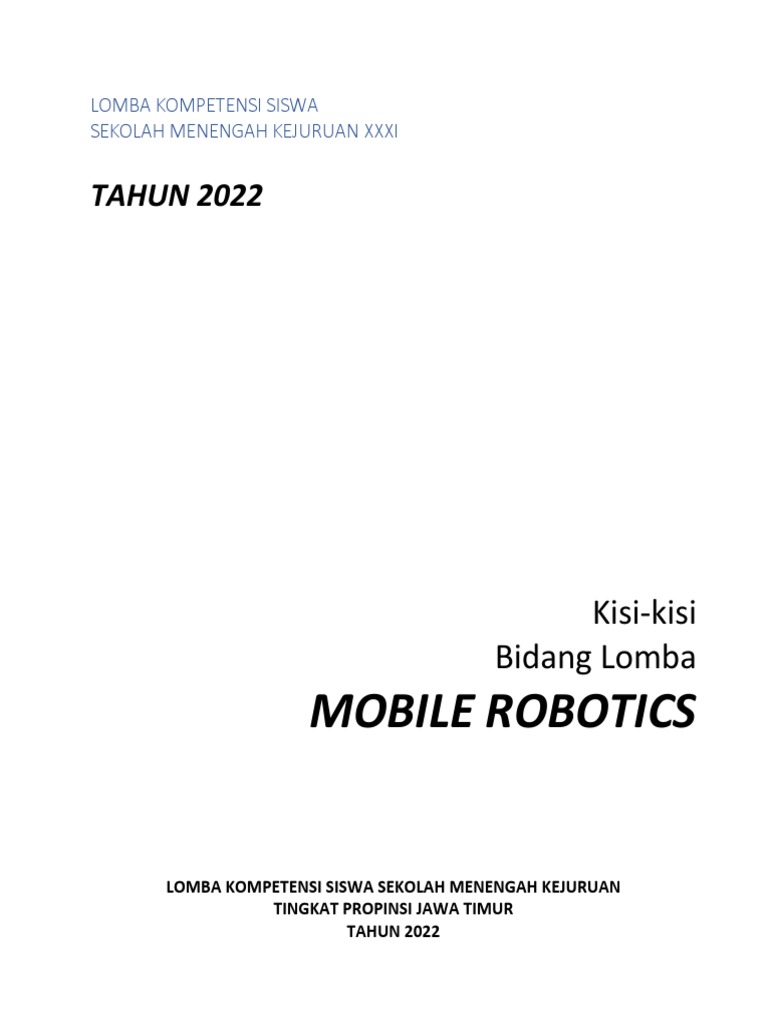 Kisi Dan Projek Uji Mobile Robot - LKS Jawa Timur 2022 v20220311 ...
