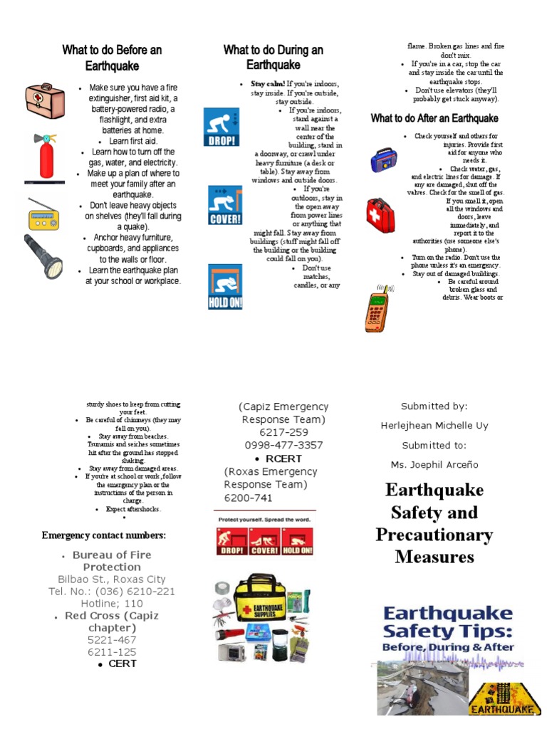 EarthSci - Earthquake Pamphlet | PDF | Earthquakes | Seismology