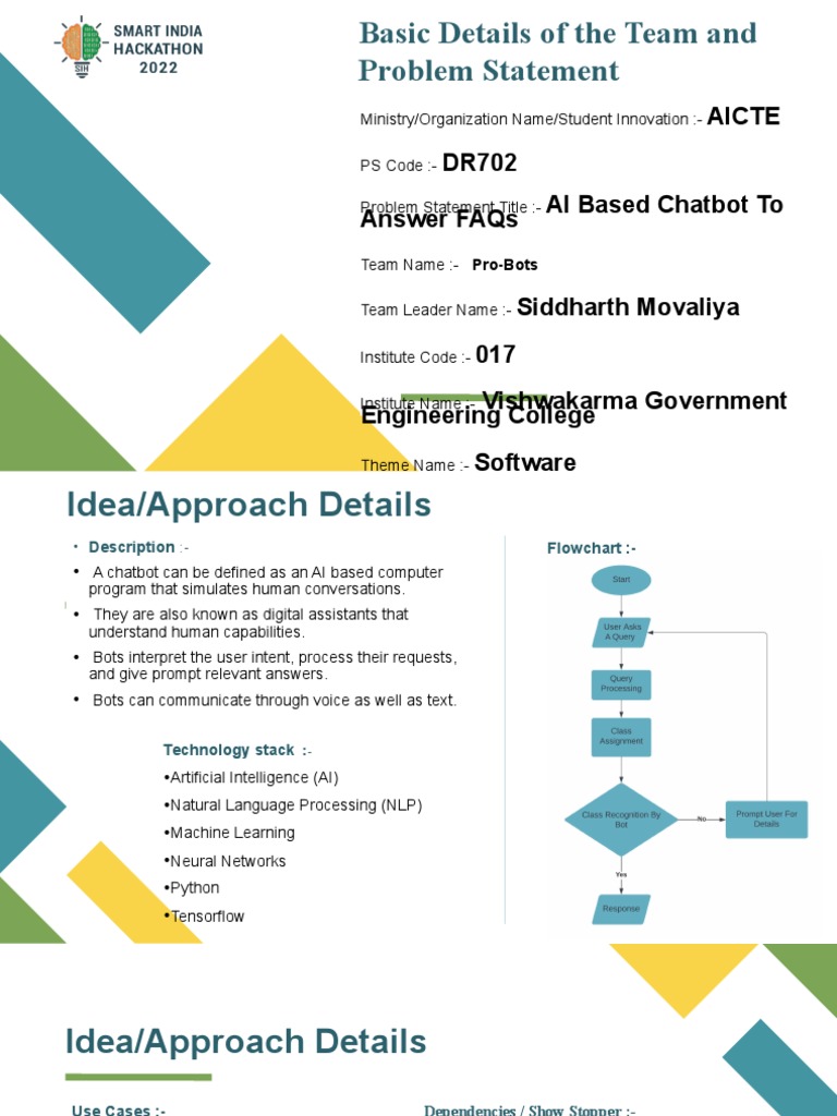 Idea Presentation Format - SIH 2022 - Final | PDF