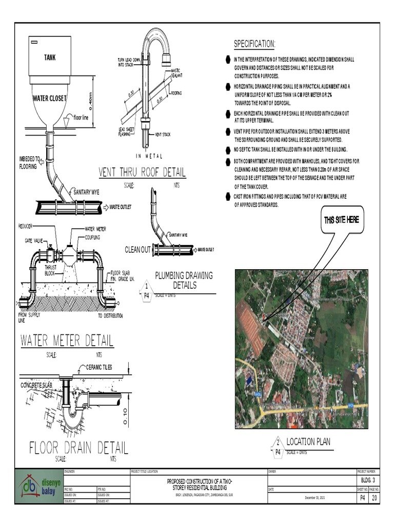 Specification:: Details Plumbing Drawing | PDF | Plumbing | Water
